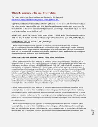 Troyer patent charts 101413 | PDF