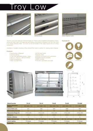 Capital Cooling: Troy Low Level Multideck Display Chillers | PDF
