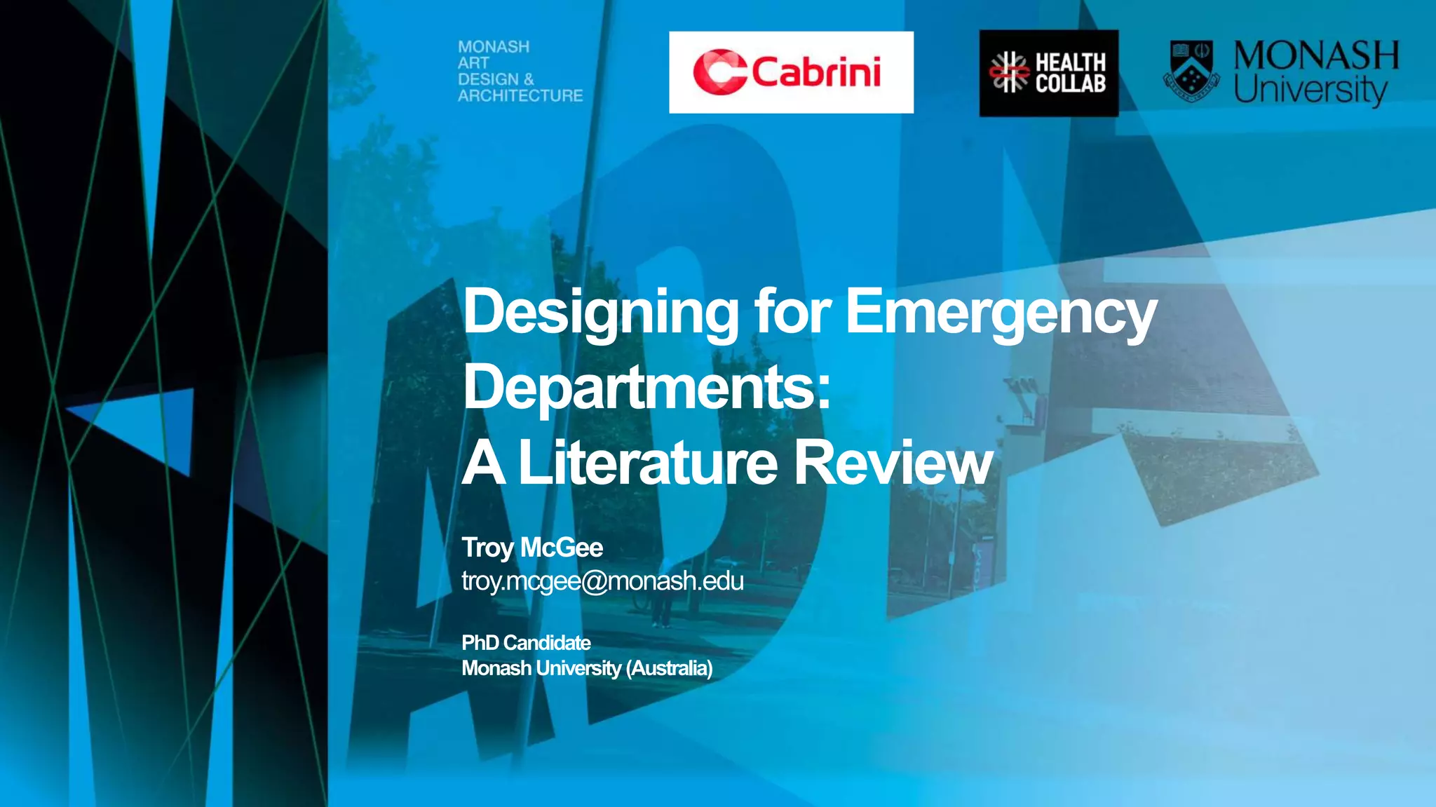 Designing for Emergency Departments: A Literature Review | PPTX