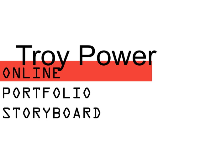 Troy portfolio | PPT