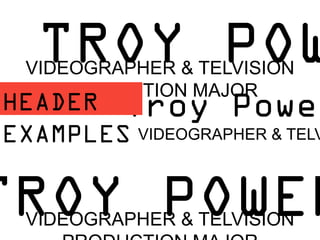 Troy portfolio | PPTX