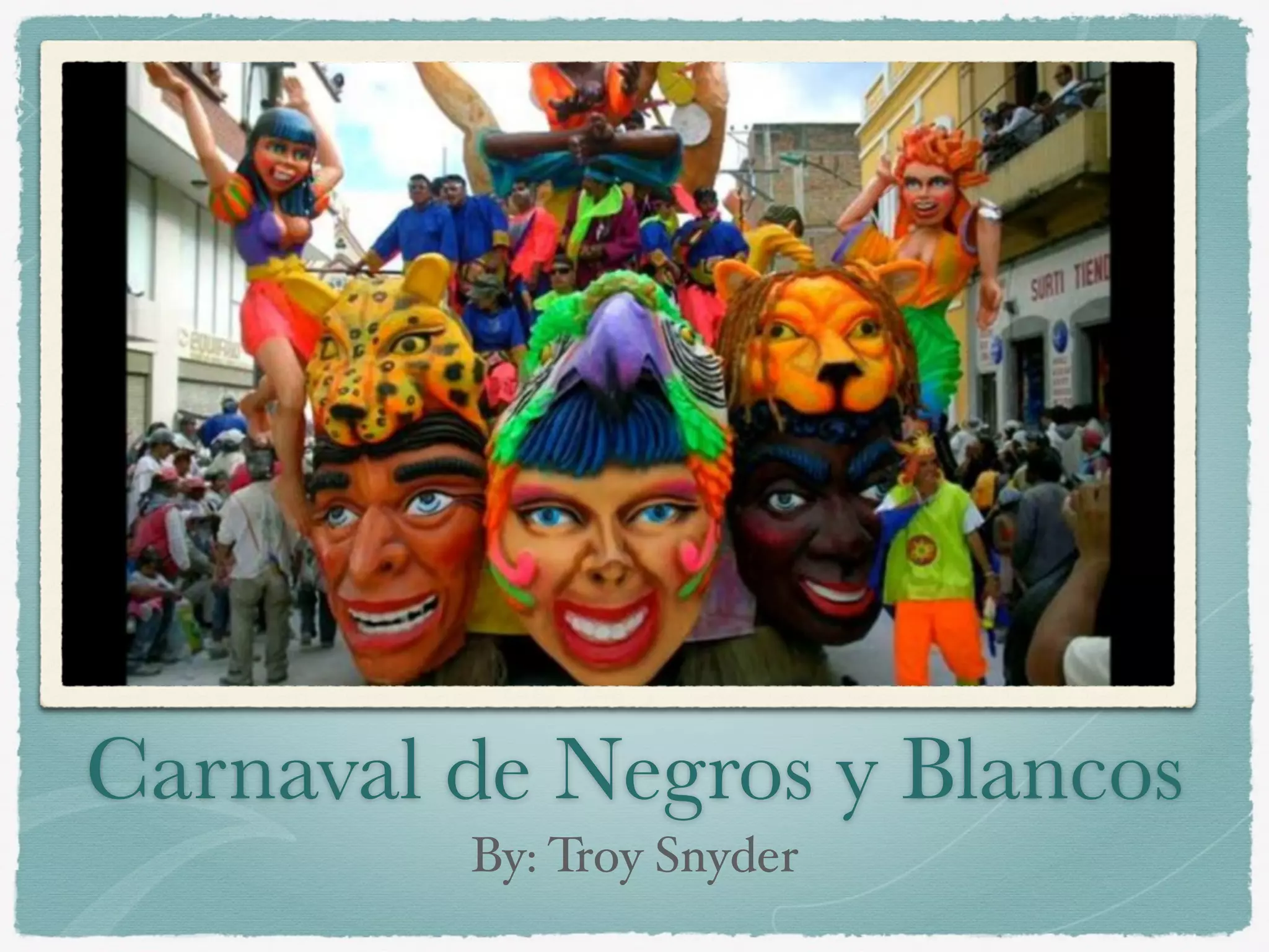 Troy Snyder | Carnaval de Negros y Blancos | PDF