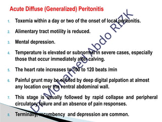 Traumatic reticuloperitonitis in ruminants | PPT