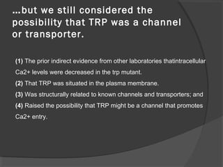 Trp channels | PPT