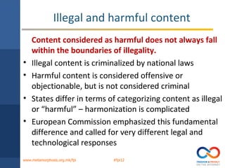 Snezana Trpevska - Content Regulation and Censorship – What is the ...