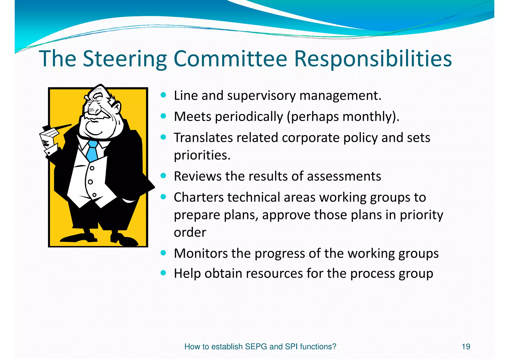 How to establish SEPG and SPI functions? | PDF