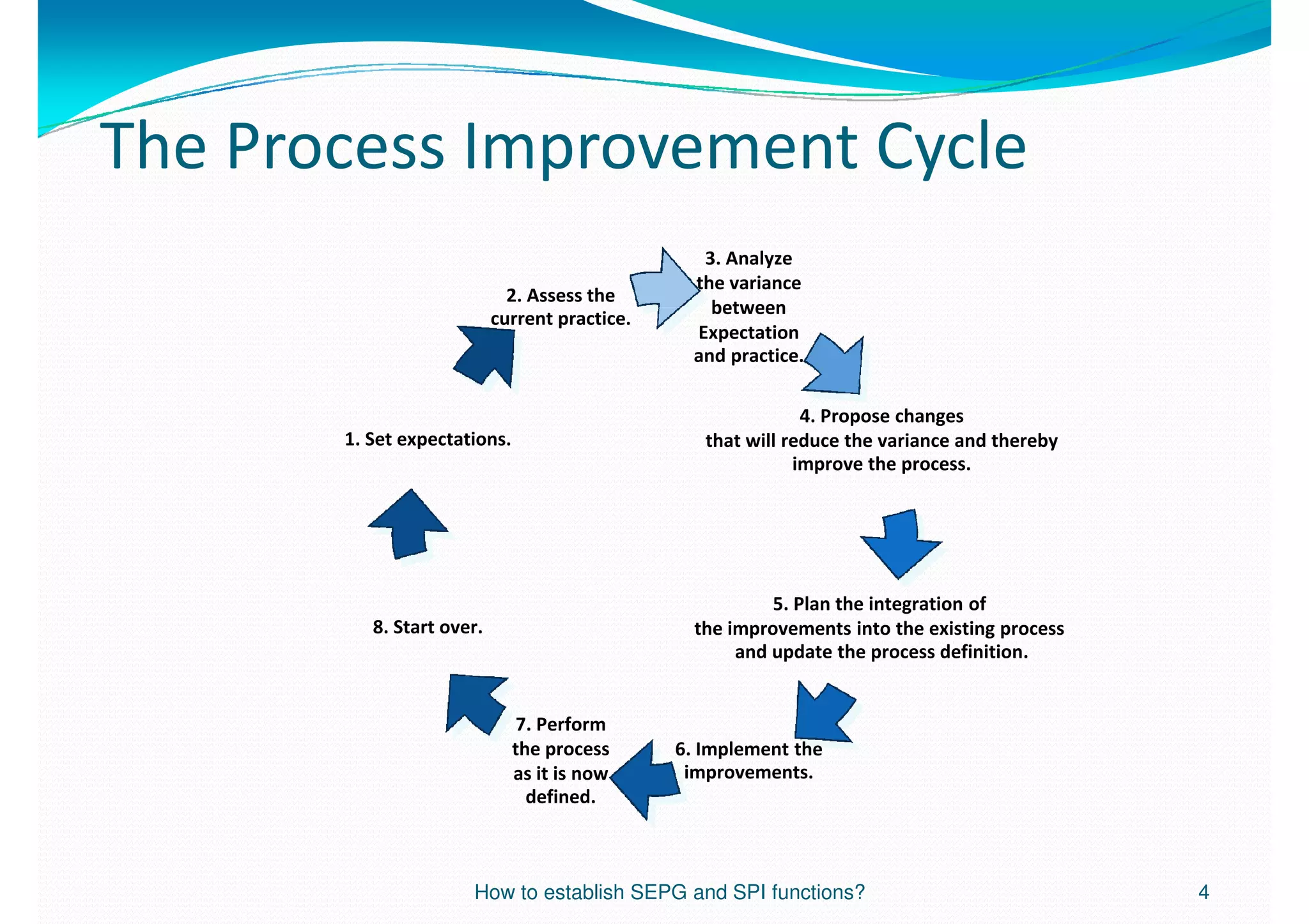 How to establish SEPG and SPI functions? | PDF