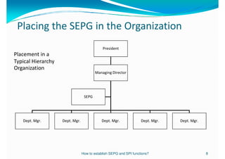 How to establish SEPG and SPI functions? | PDF