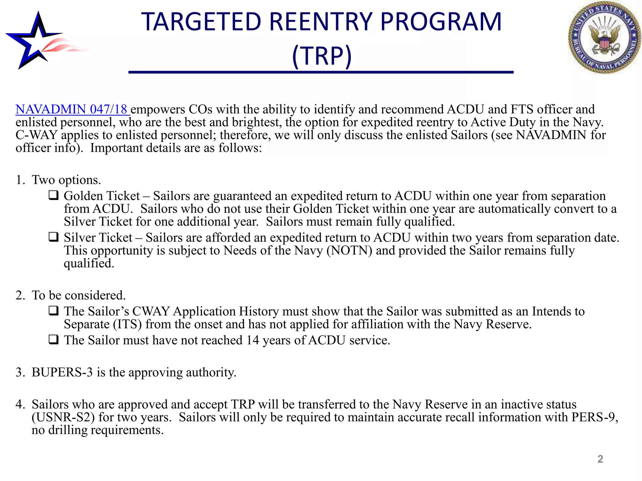 TRP Overview Brief | PPTX