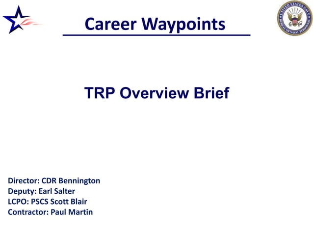 TRP Overview Brief | PPT
