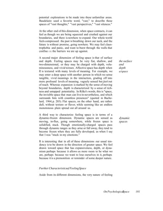 ON PSYCHOLOGICAL SPACE | PDF