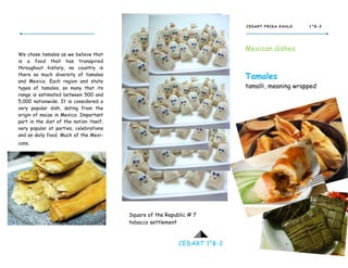 Tríptico tamales | PPT