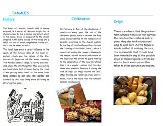 Tríptico tamales | PPT