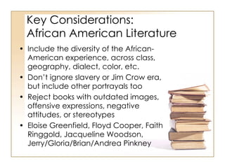 TRRC Presentation - Multicultural Children's Literature | PPT