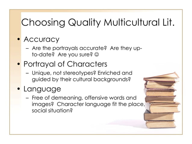 TRRC Presentation - Multicultural Children's Literature | PPT