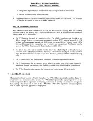 Three Rivers Regional Commission Regional Transit | PDF