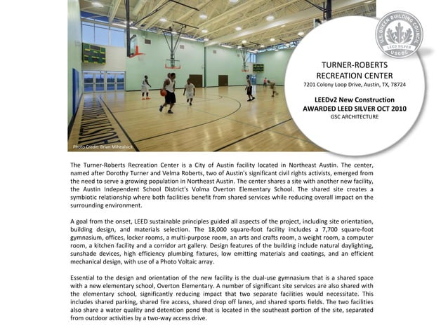Turner Roberts Recreation Center | PDF | Indoor Environmental Quality ...