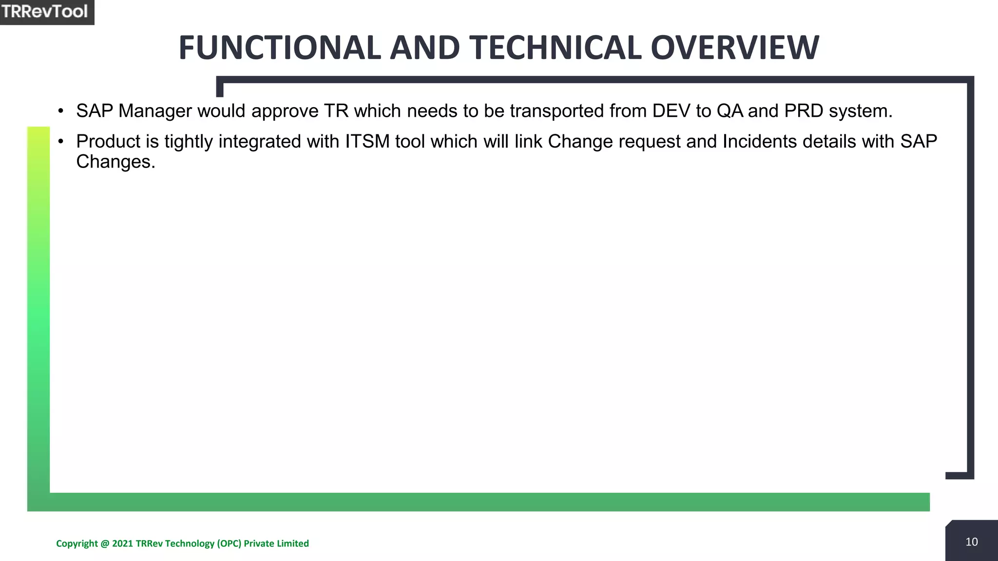 SAP Change Control Management & TR import automation tool | PPT