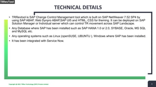 SAP Change Control Management & TR import automation tool | PPT