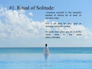 Ten Rituals of Radiant Living | PPT