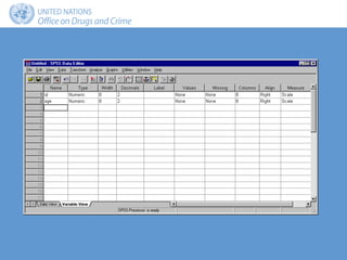 Training in basic drug abuse data management and analysis | PPTX