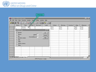 Training in basic drug abuse data management and analysis | PPTX