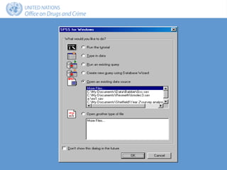 Training in basic drug abuse data management and analysis | PPTX