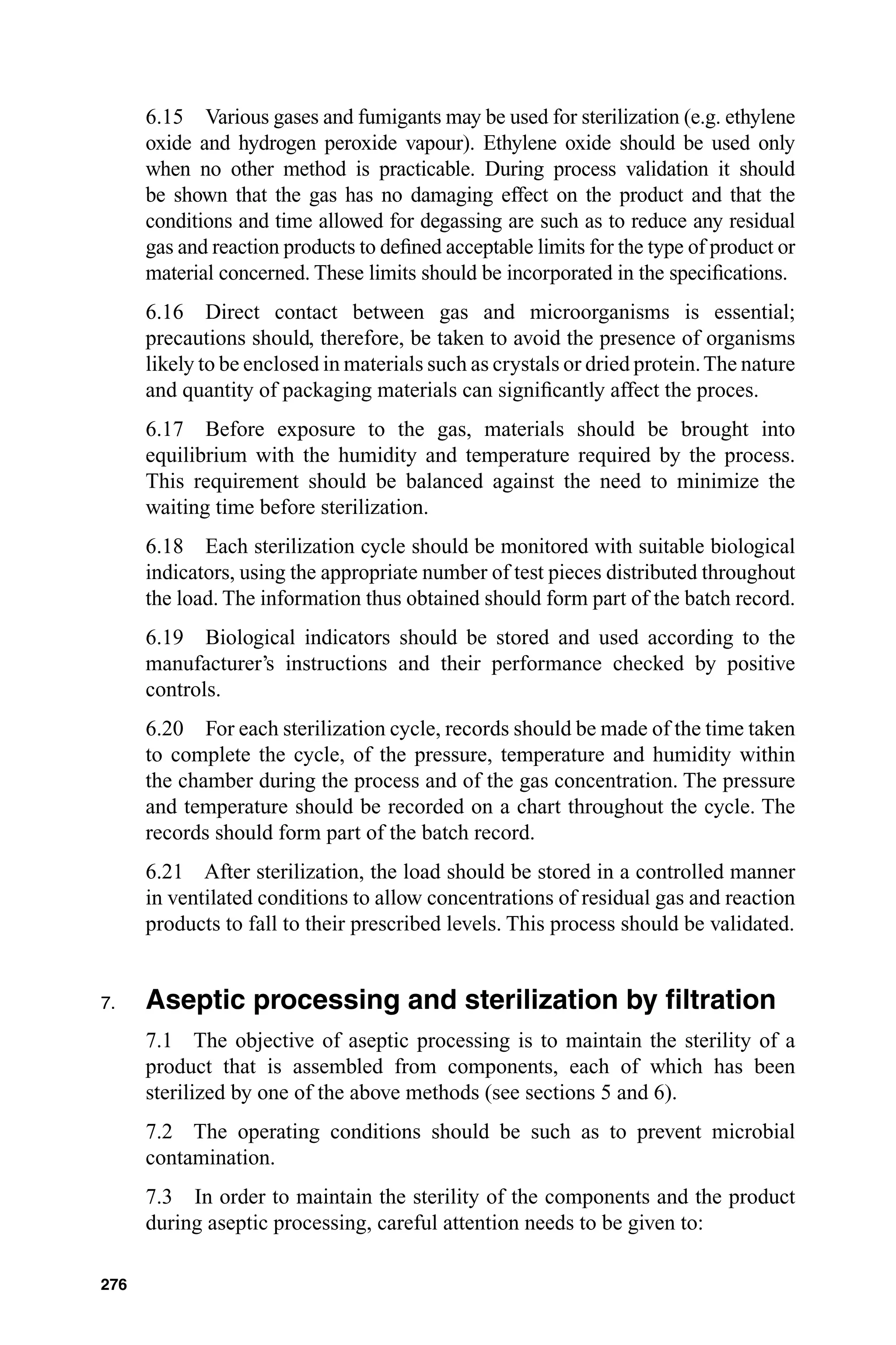 Trs 961 (2011) annex 6 - who gmp for sterile pharmaceutical products | PDF