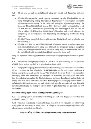 Trs 961 (2011) phụ lục 6 - who gmp cho dược phẩm vô trùng | PDF