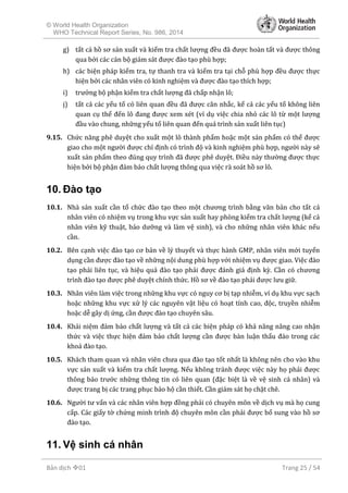 Trs 986 (2014) phụ lục 2 - who gmp cho dược phẩm - nguyên tắc cơ bản | PDF