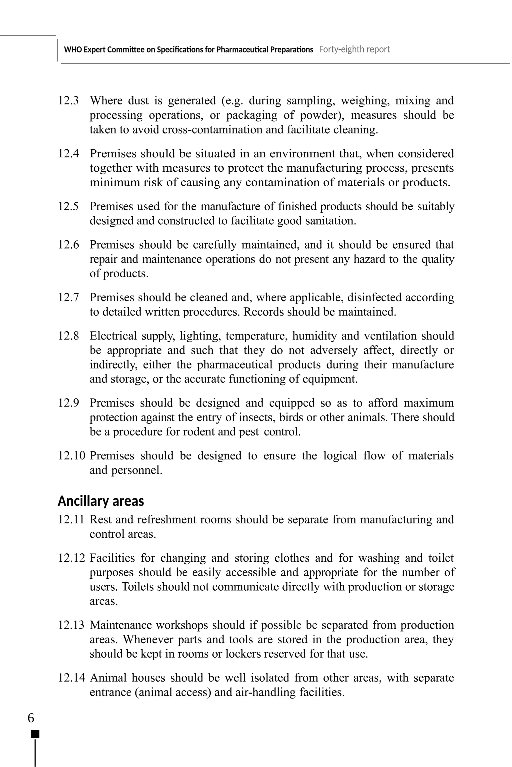 TRS986ANNEX2.doc guideline requirement for WHO | DOC | Pharmaceutical Industry | Industries