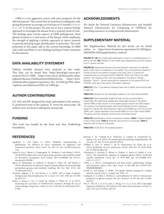 Genome-Scale Metabolic Modeling of Glioblastoma Reveals Promising Targets for Drug Development | PDF