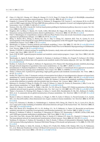 Systems Biology Approaches to Decipher the Underlying Molecular ...