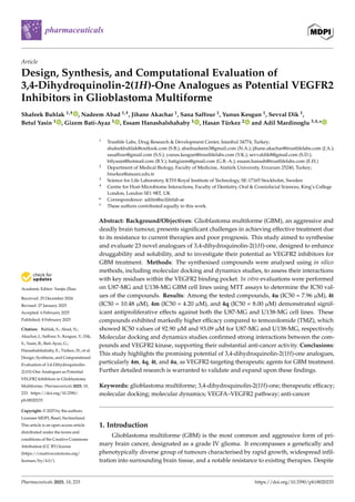 Design, Synthesis, and Computational Evaluation of 3,4-Dihydroquinolin ...