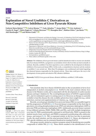 Exploration of Novel Urolithin C Derivatives as Non-Competitive ...