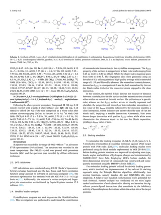 Synthesis, spectroscopic characterization, DFT and molecular docking of ...