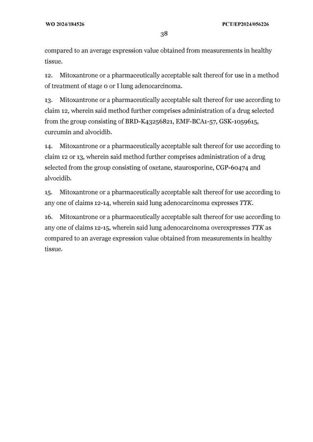 Treatment of Lung Adenocarcinoma - PCT - Patent | PDF