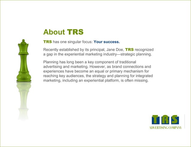 TRS Advertising Agency | PPT