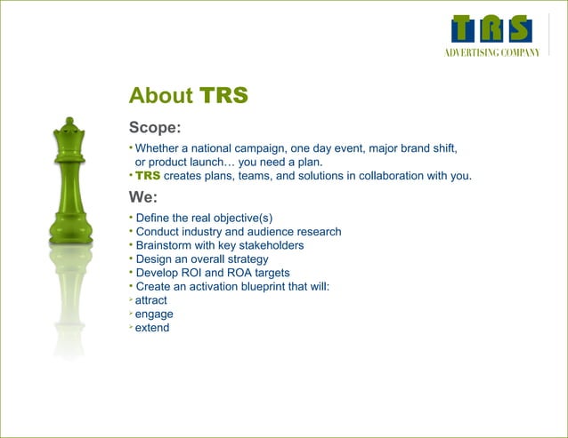 TRS Advertising Agency | PPT