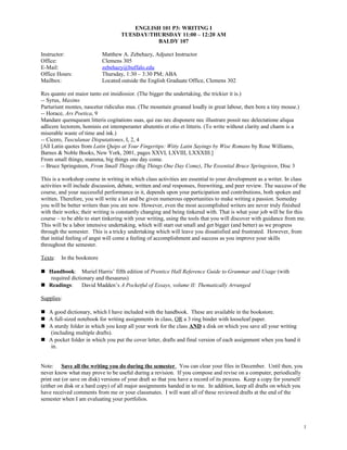 Tr syllabus -p3--fall2004 | DOC | Freelance Writing | Content Production