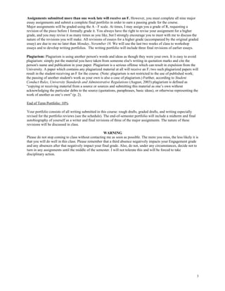 Tr syllabus -p3--fall2004 | DOC | Freelance Writing | Content Production