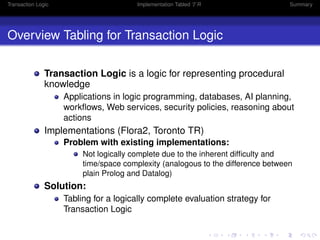 TR tabling presentation_2010_09 | PPT
