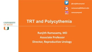 Testosterone therapy and Polycythemia | PPT