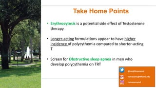 Testosterone therapy and Polycythemia | PPT