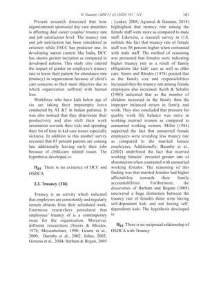 Truancy and job satisfaction among dual career couples towards ...