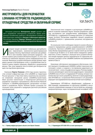 LoRaWAN: RF modules, development kits, cloud service | PDF