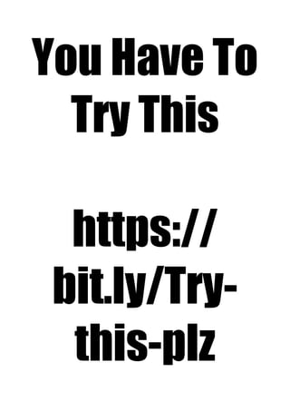 Try This ! | PDF
