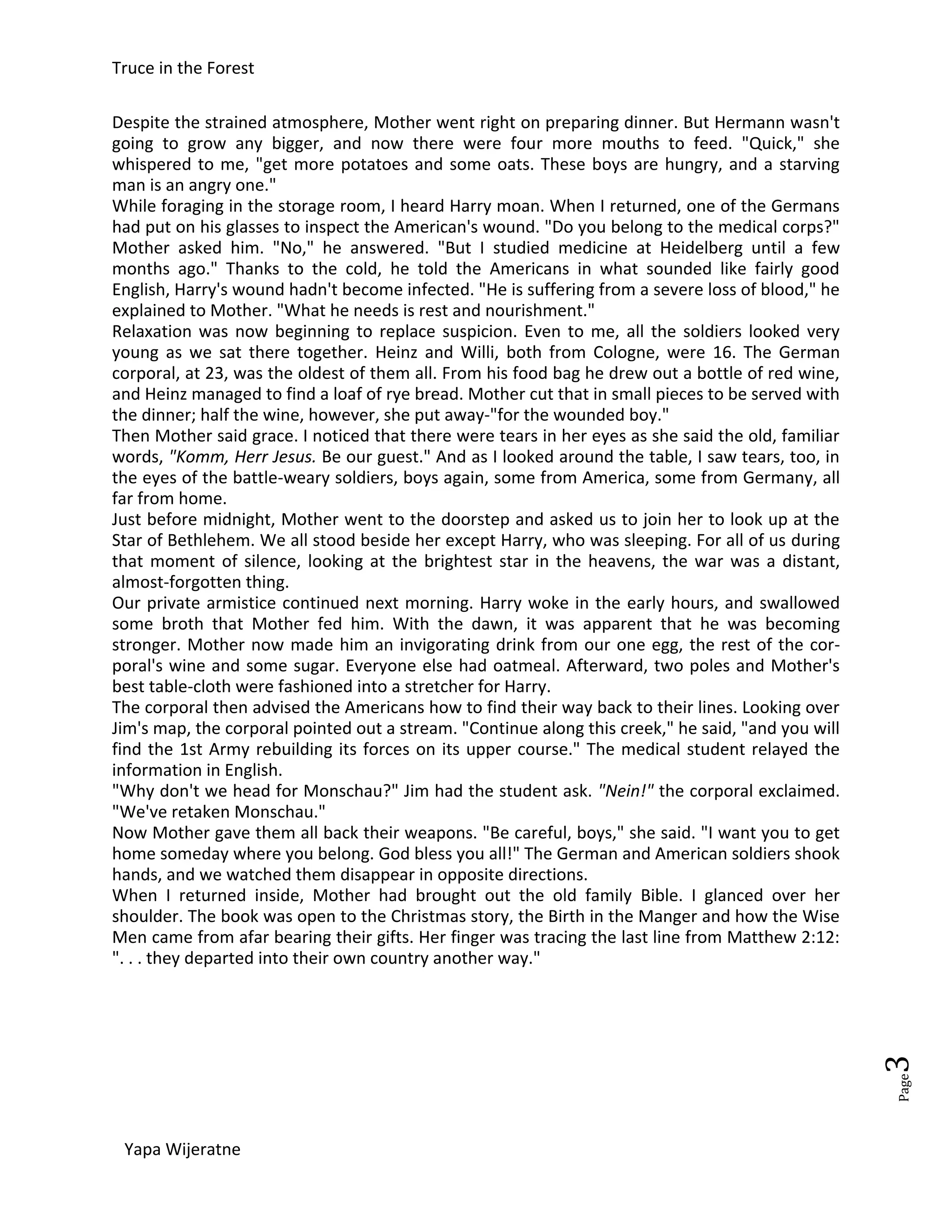 Truce in the forest | PDF