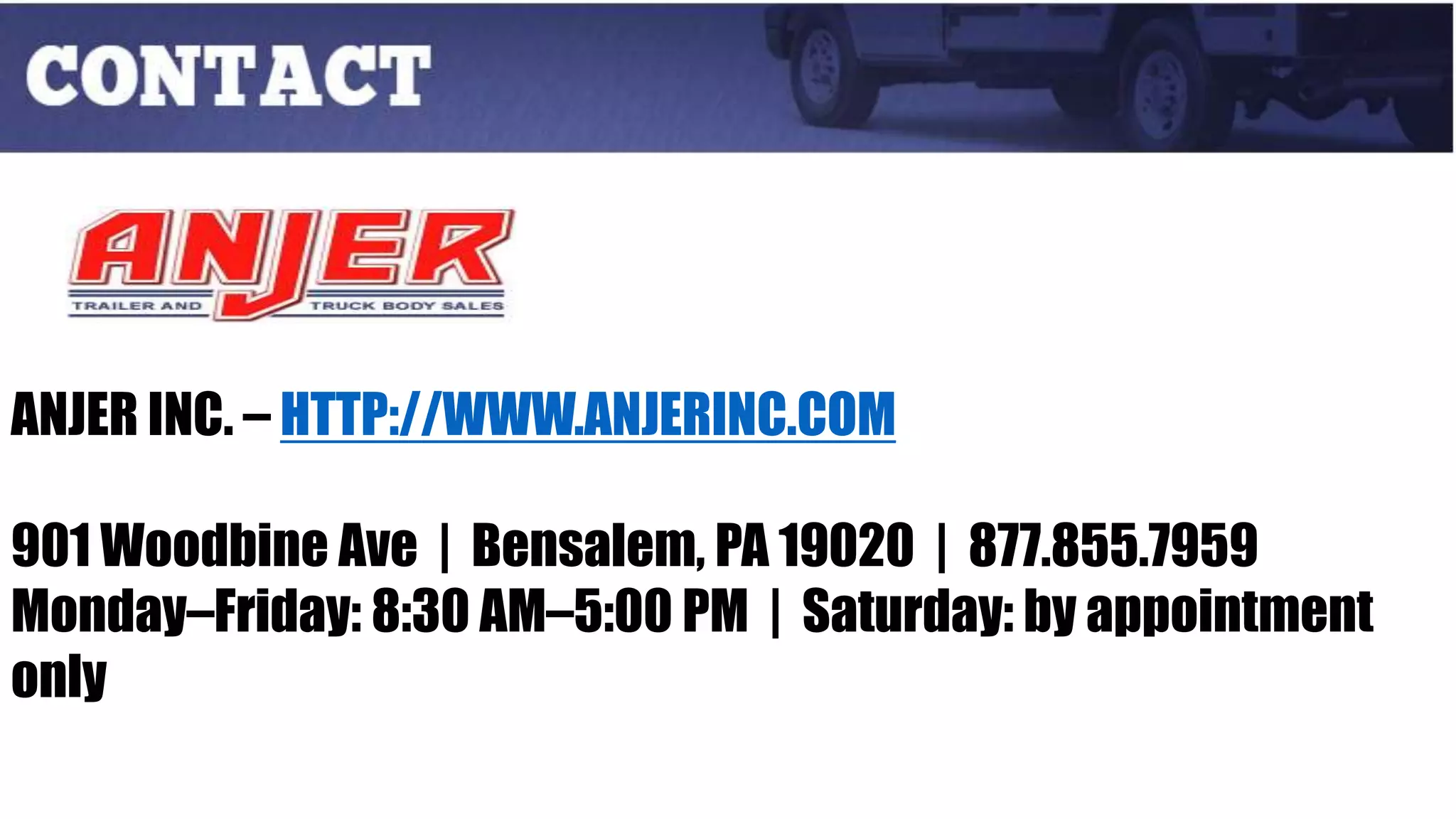 Truck bodies by anjer | PPT