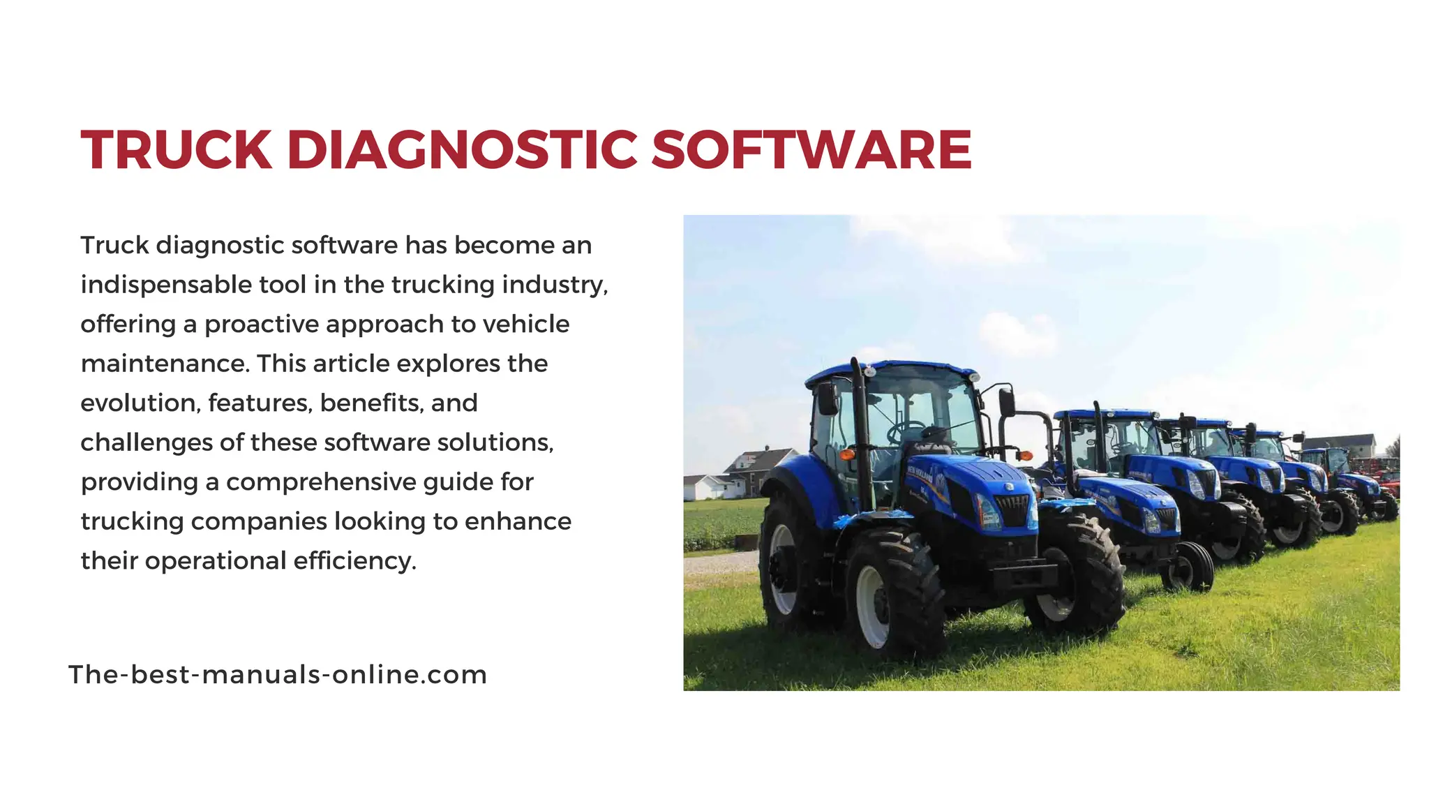 Truck diagnostic software - The Best Manuals Online.pdf